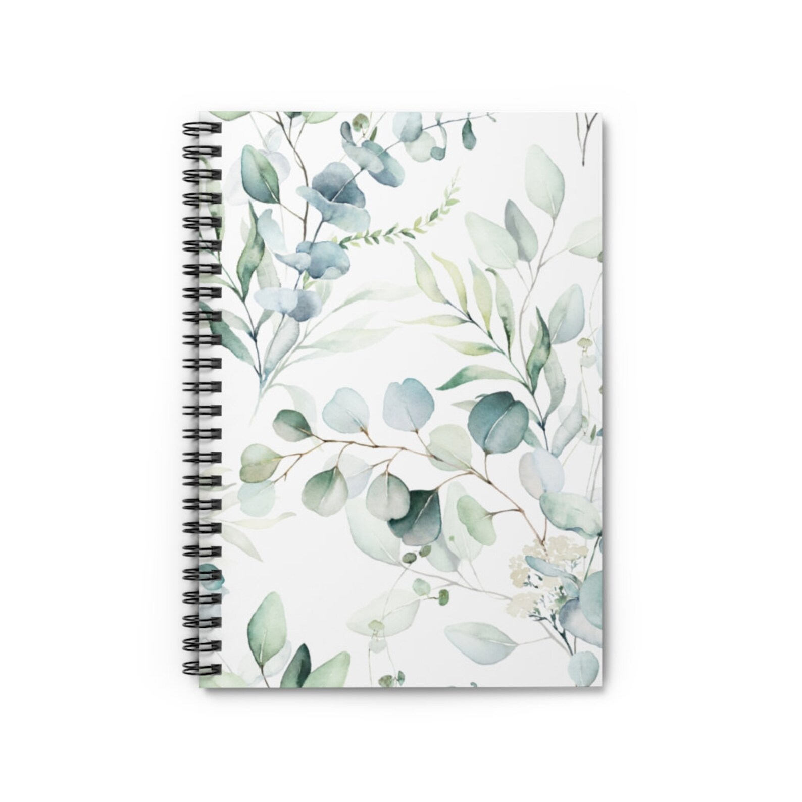 Botanical Notebook, Spiral Notebook, White Notebook, Plant Journal ...