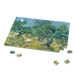 Van Gogh Puzzle, Jigsaw Puzzle, Olive Tree, Tree Puzzle, Painting ...