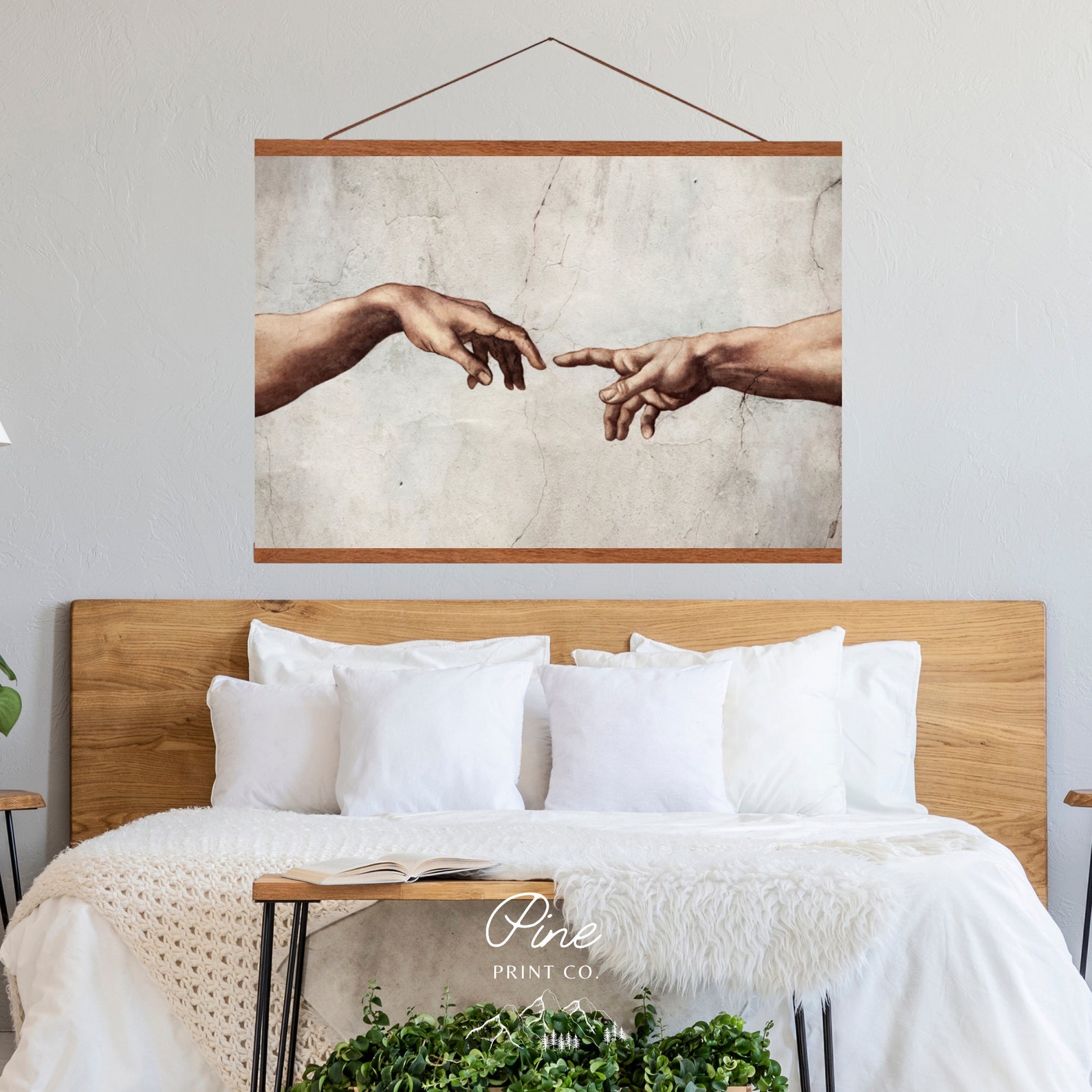 Creation of Adam Print, Hand Wall Art, Sistine Chapel, Biblical Wall ...
