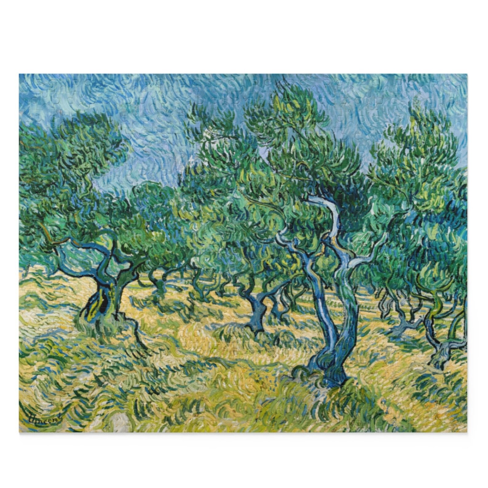 Van Gogh Puzzle, Jigsaw Puzzle, Olive Tree, Tree Puzzle, Painting ...