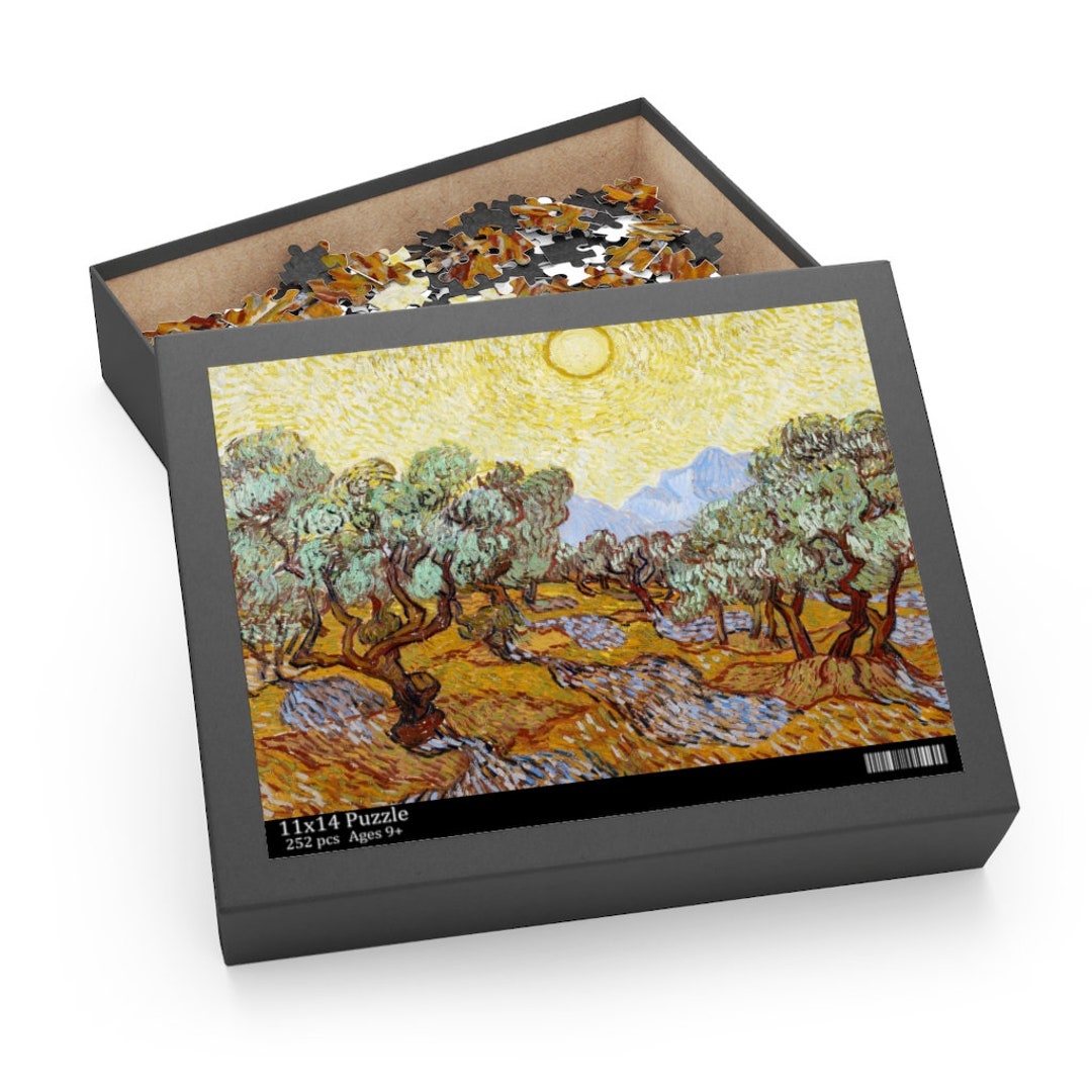 Van Gogh Puzzle, Tree Puzzle, Sun Puzzle, Painting Puzzle, Jigsaw ...