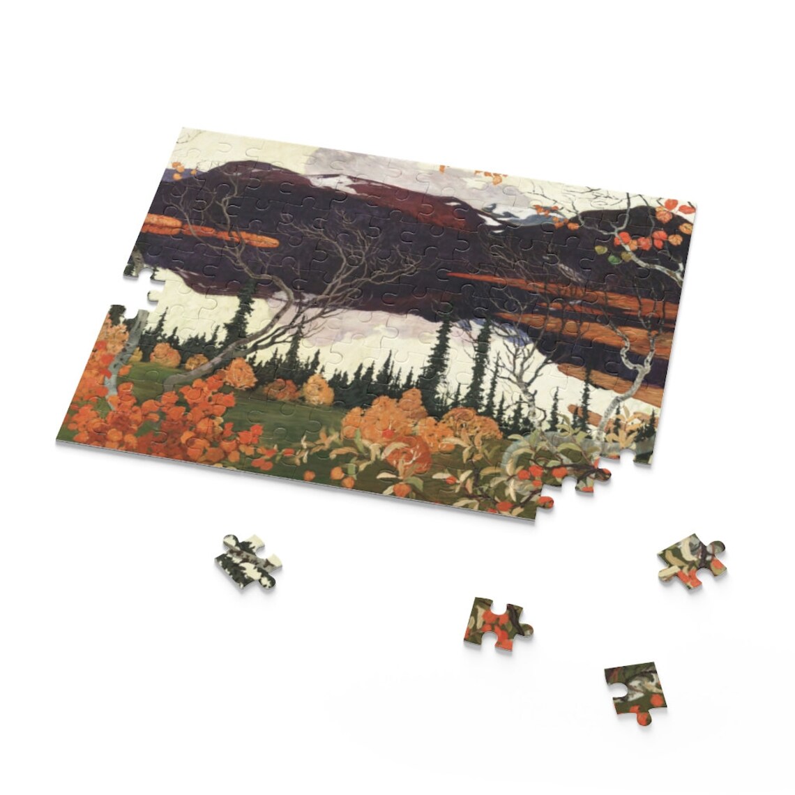 Autumn Puzzle Fall Puzzle Mountain Puzzle Art Puzzle - Etsy