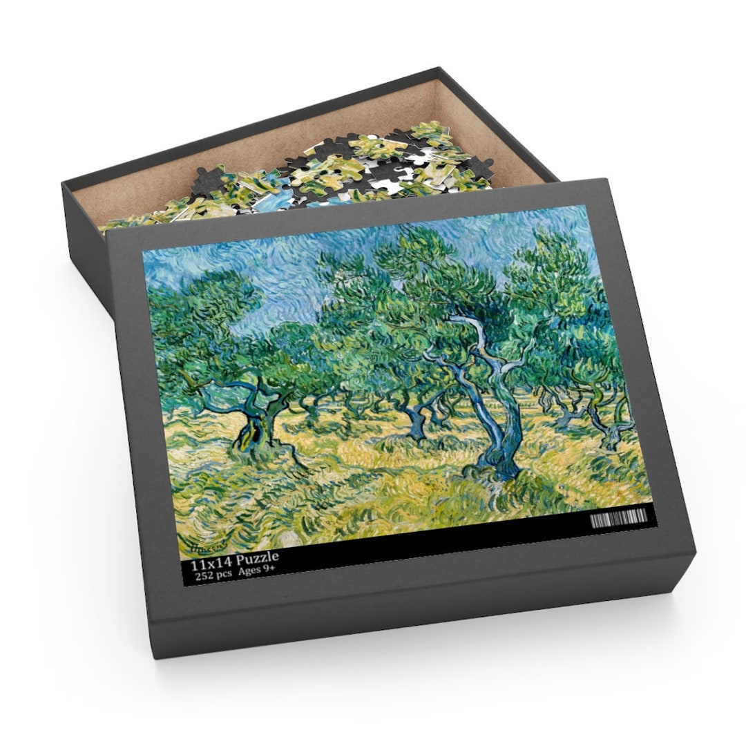 Van Gogh Puzzle, Jigsaw Puzzle, Olive Tree, Tree Puzzle, Painting ...