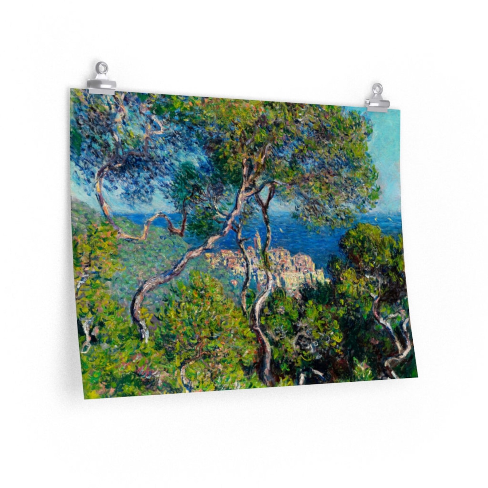 Monet Print, Claude Monet Art, Tree Painting, Bordighera Italy, Italy ...