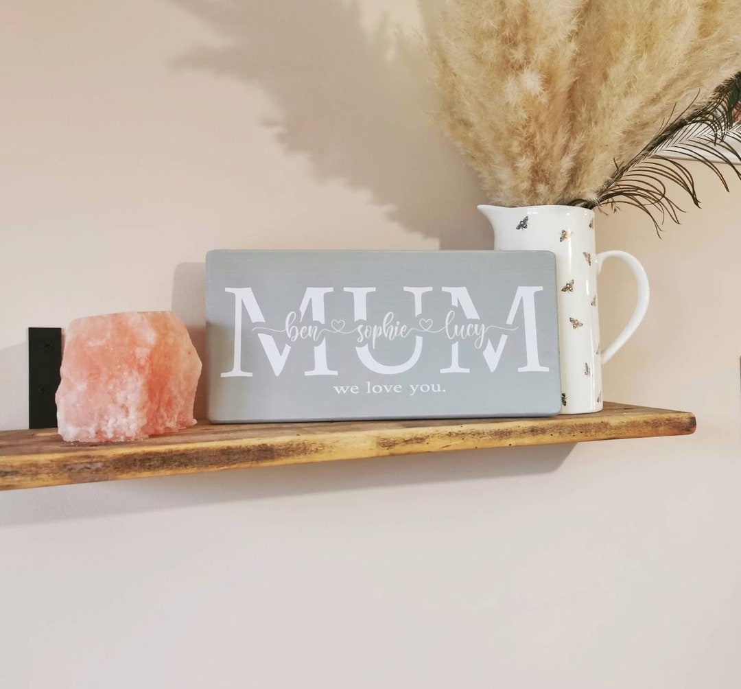 Personalised Sign Mum Sign, Mothers Day Gift, Wooden Sign for Mummy. - Etsy