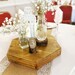 Rustic Wooden Block Table Numbers, Wedding Centrepieces Rustic Theme ...