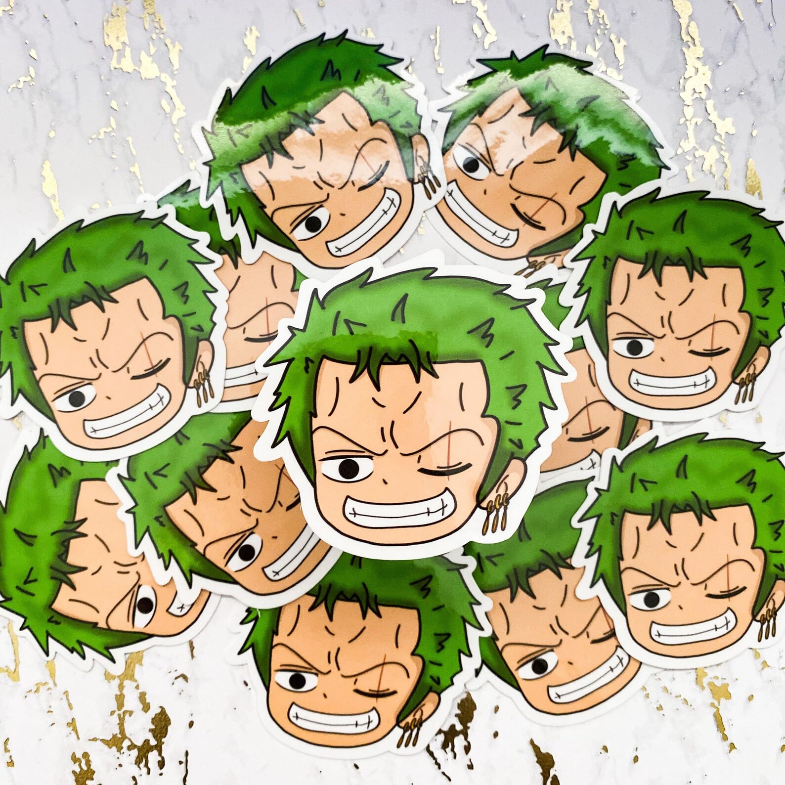 One Piece Roronoa Zoro / Anime sticker / iPhone / android / | Etsy