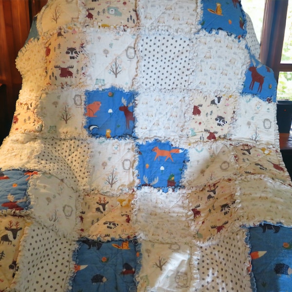Animal Rag Quilt - Etsy