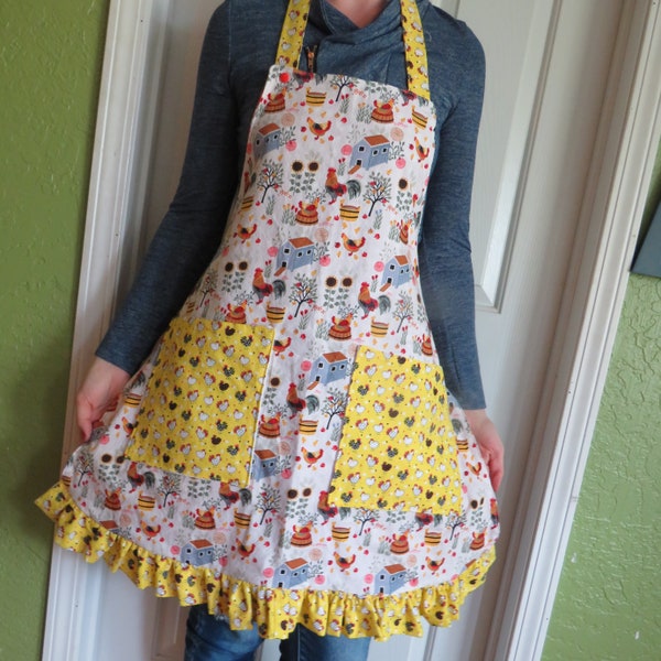 Reversible Christmas Apron - Etsy