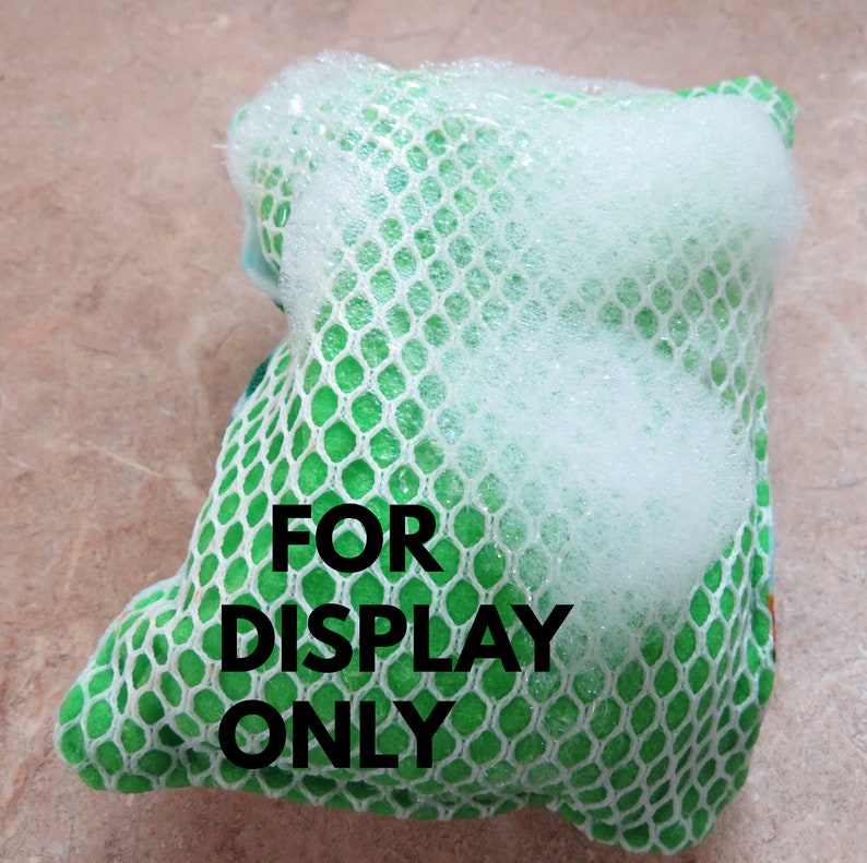 Reusable Sponge, Handmade Dish Sponge, Pink With Cute Bunnies, Set of 2 ...