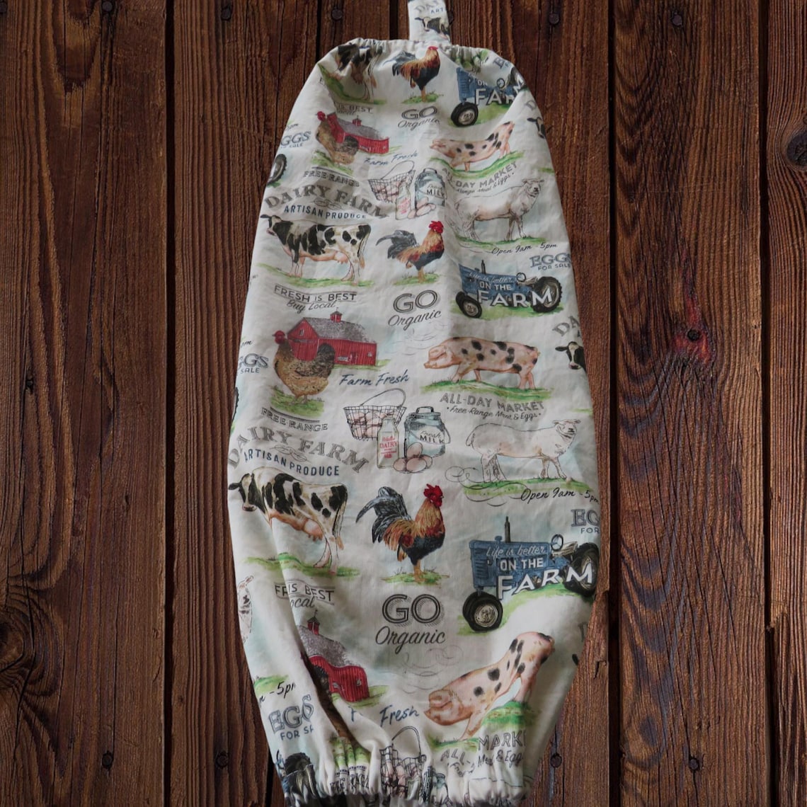 Plastic Bag Holder, Farm Shopping Bag Dispenser - Etsy