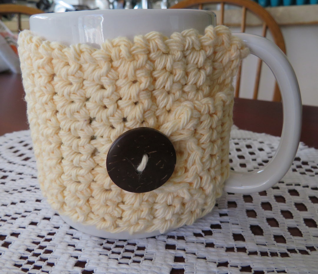 Crocheted Cup Cozy, Handmade Coffee Mug or Tea Warmer - Etsy