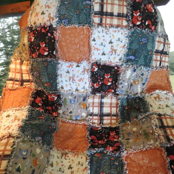 Animal Rag Quilt - Etsy