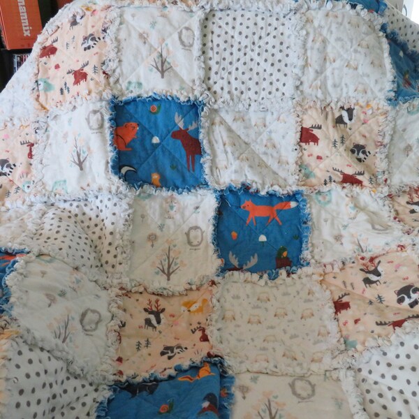 Animal Rag Quilt - Etsy