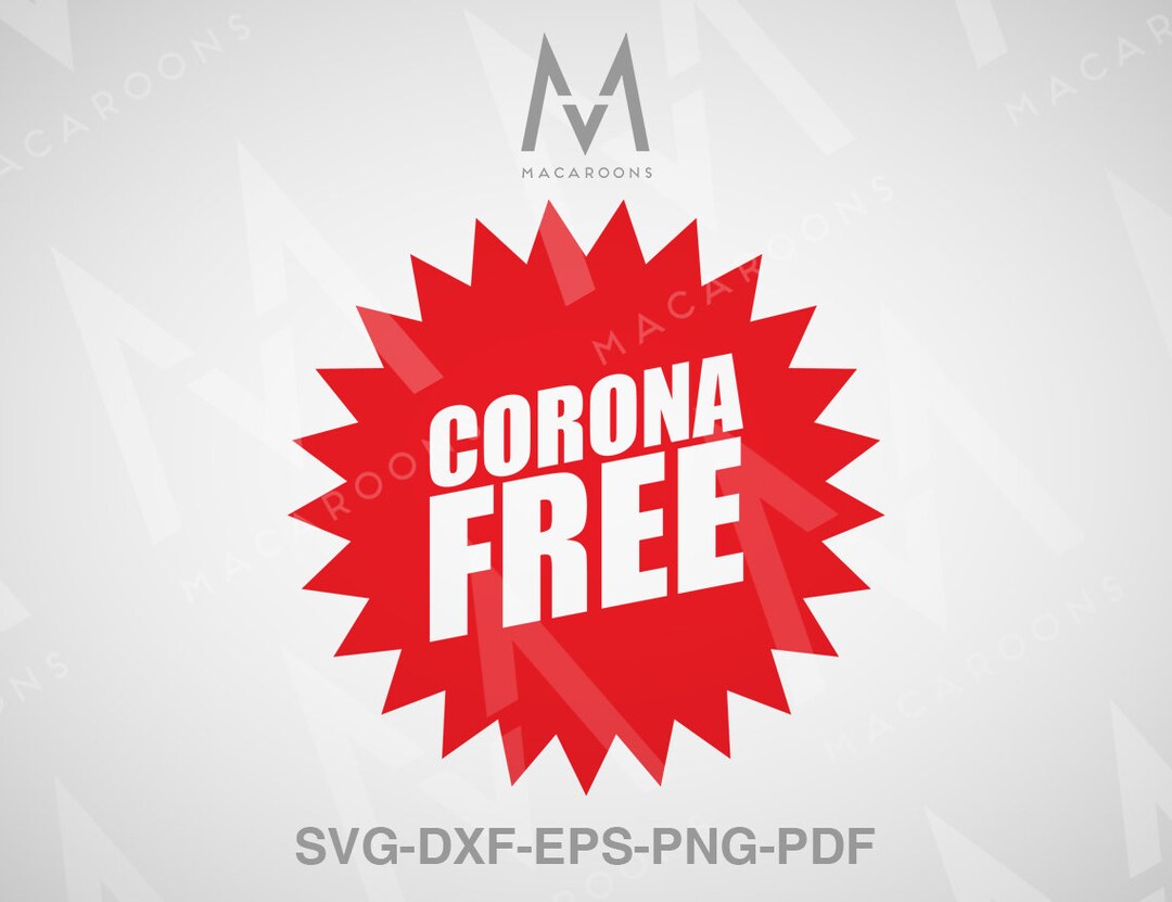 Corona Free SVG, Covid Svg, Social Distancing Svg, Disease Svg ...