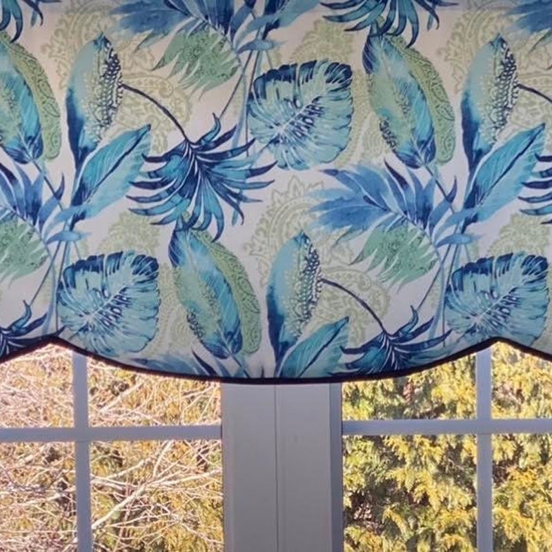 Blue Valances - Etsy