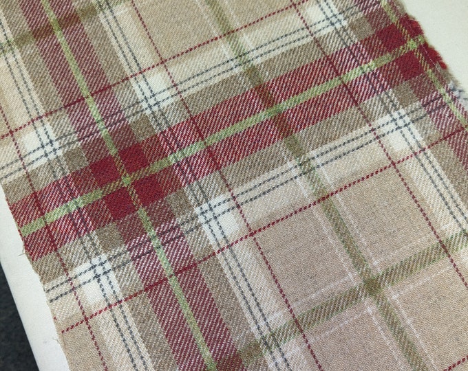 Wool Fabric Craft Bundles, 100% Wool, Check/plaid. Offcuts & Remnants ...