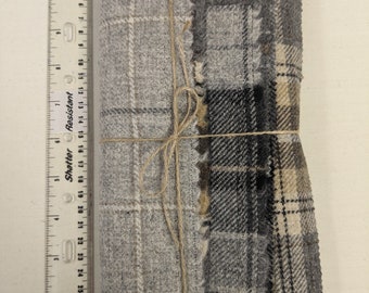 Wool Fabric Offcuts Remnants Ideal for Patchwork Quilting or Crafts ...