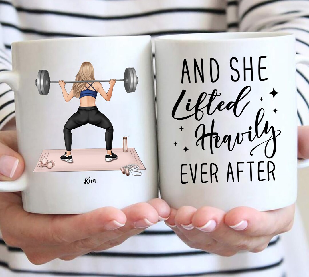 Personalized Gym Girl Mug – Fitness Lover Gift, Custom Hairstyle - Etsy UK