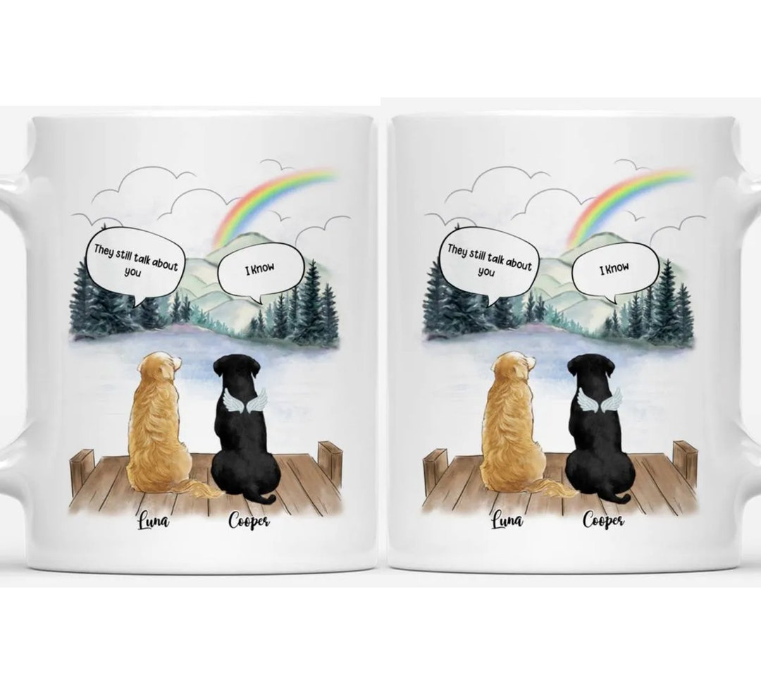 Personalized Dog Memorial Mug: Pet Sympathy Gift - Etsy