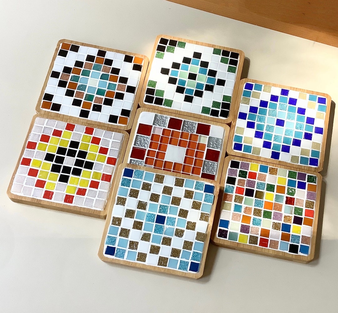 Mosaic Coaster Diy Kit for Kid Craft Kit for Adult Arts and Crafts Gift ...