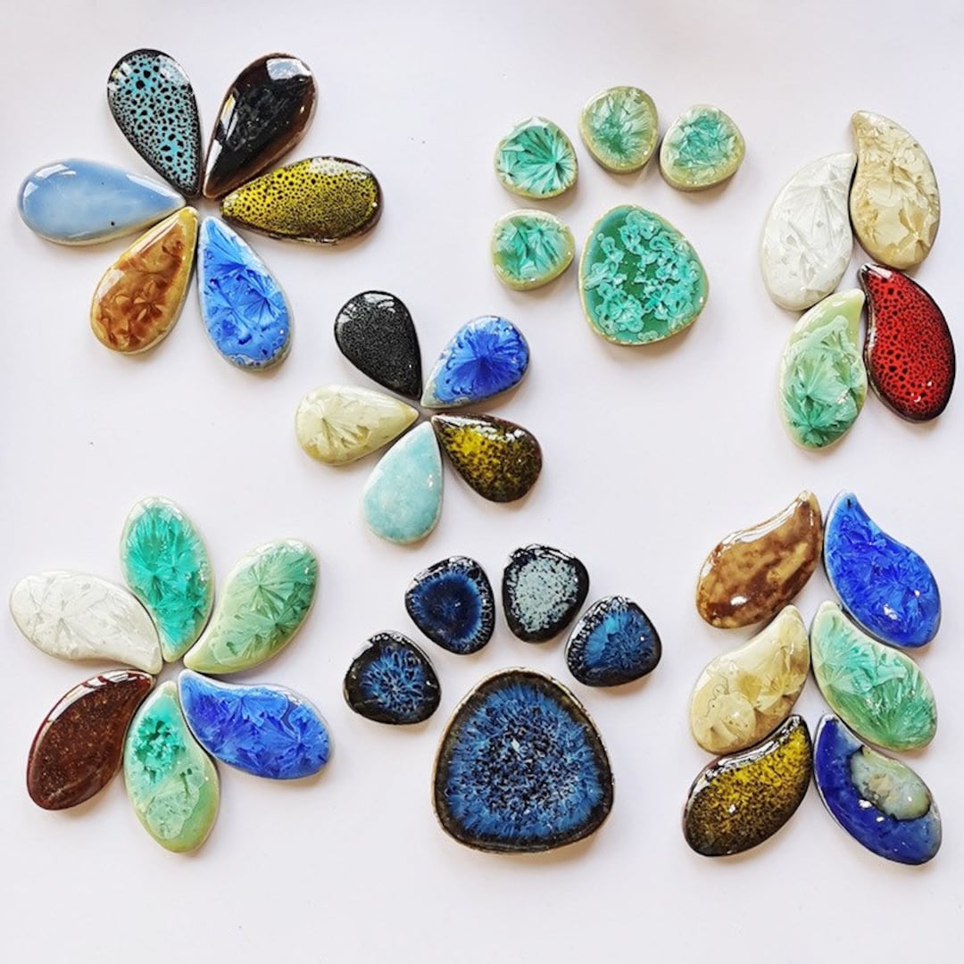 Mosaic Ceramic Tile Multiple Colours and Shapes Ceramic Pieces Diy ...