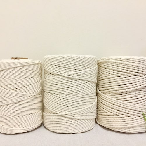 5 Rolls of Macrame Cord 3mm 4mm 5mm Bulk Buy Cotton Rope - Etsy