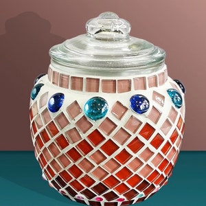 DIY Mosaic Jar Kit Craft Kit for Kids Adults Make Your Own Glass Jar ...