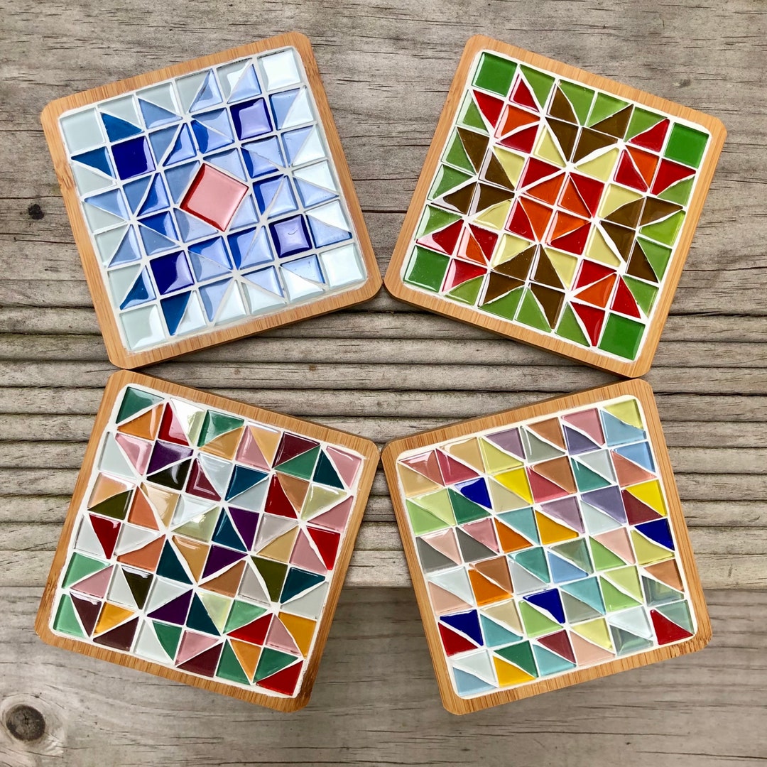 Mosaic Coaster Diy Kit for Kid Craft Kit for Adult Arts and Crafts Gift ...