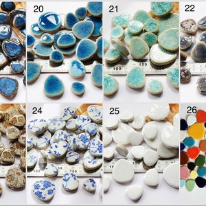 Mosaic Ceramic Tile Multiple Colours and Shapes Ceramic Pieces Diy ...