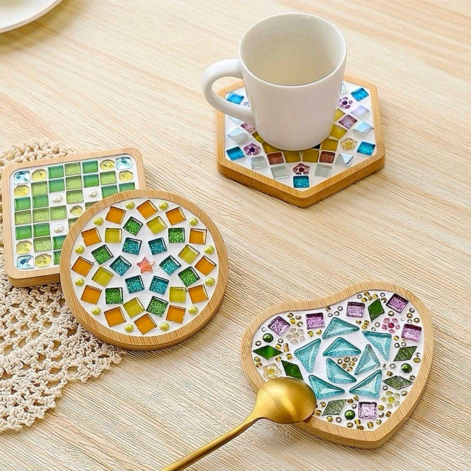 Diy Mosaic Coaster Craft Kits for Kids Teenagers Party Activity Make ...