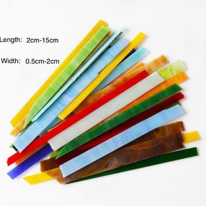 Mosaic Glass Pieces Pre Cut Stained Glass Tiles Multiple Colours Mosaic ...