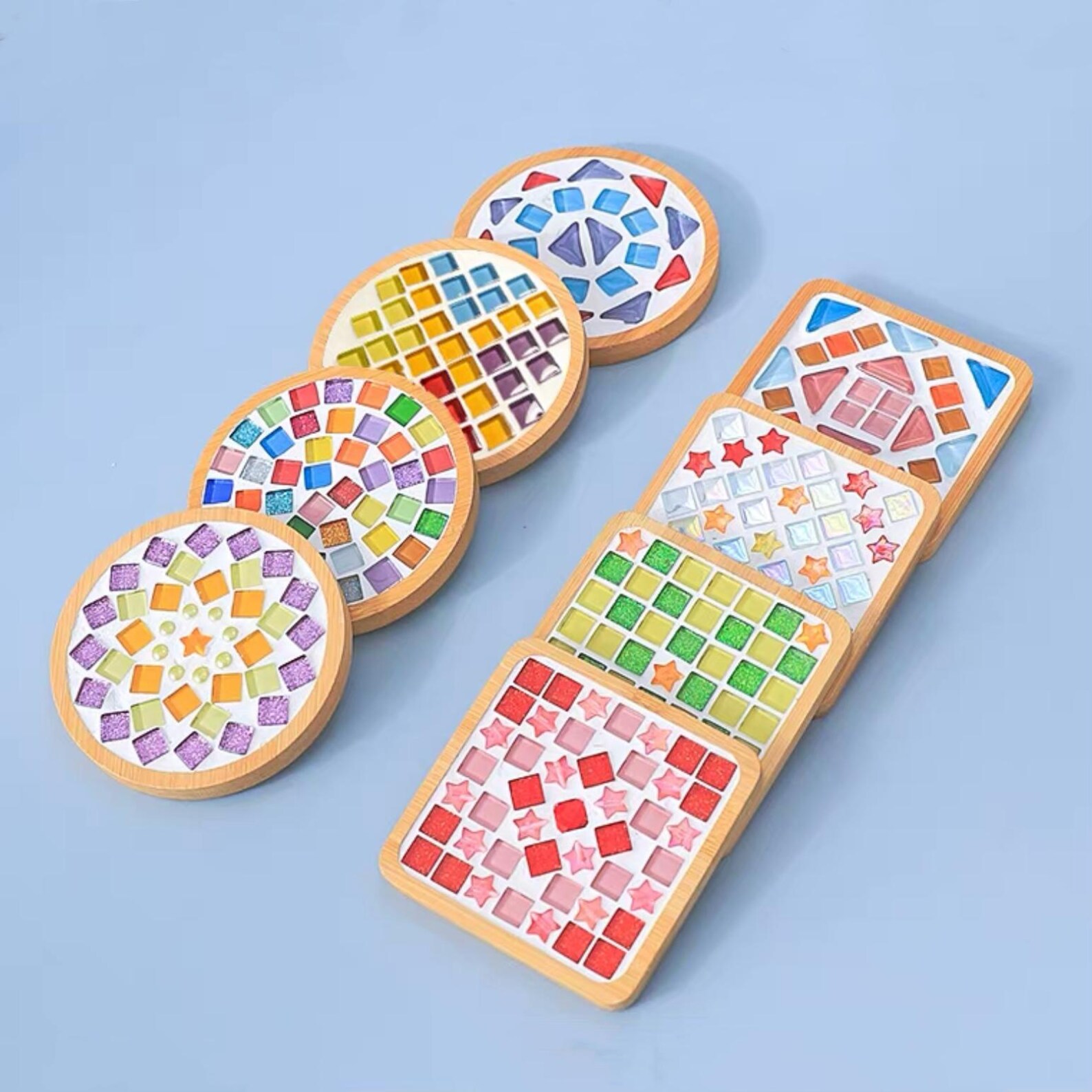 Diy Mosaic Coaster Craft Kits for Kids Teenagers Party Activity Make ...