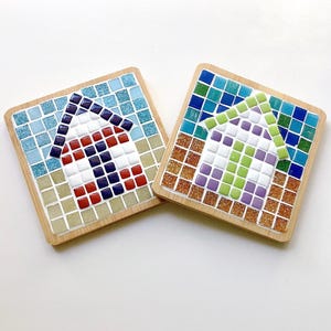 Mosaic Coaster Diy Kit for Kid Craft Kit for Adult Arts and Crafts Gift ...