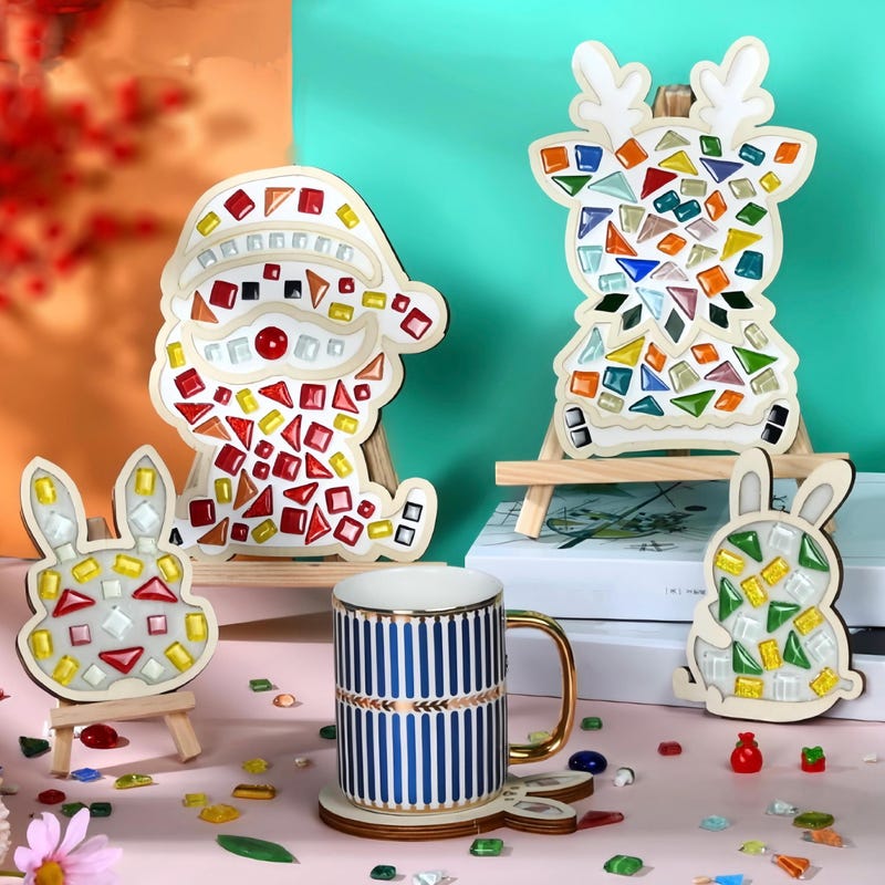 Rabbit Mosaic - Etsy