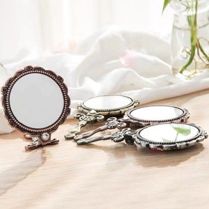 Embroidery Compact Mirror Kit: DIY Craft, Beginner Project - Etsy