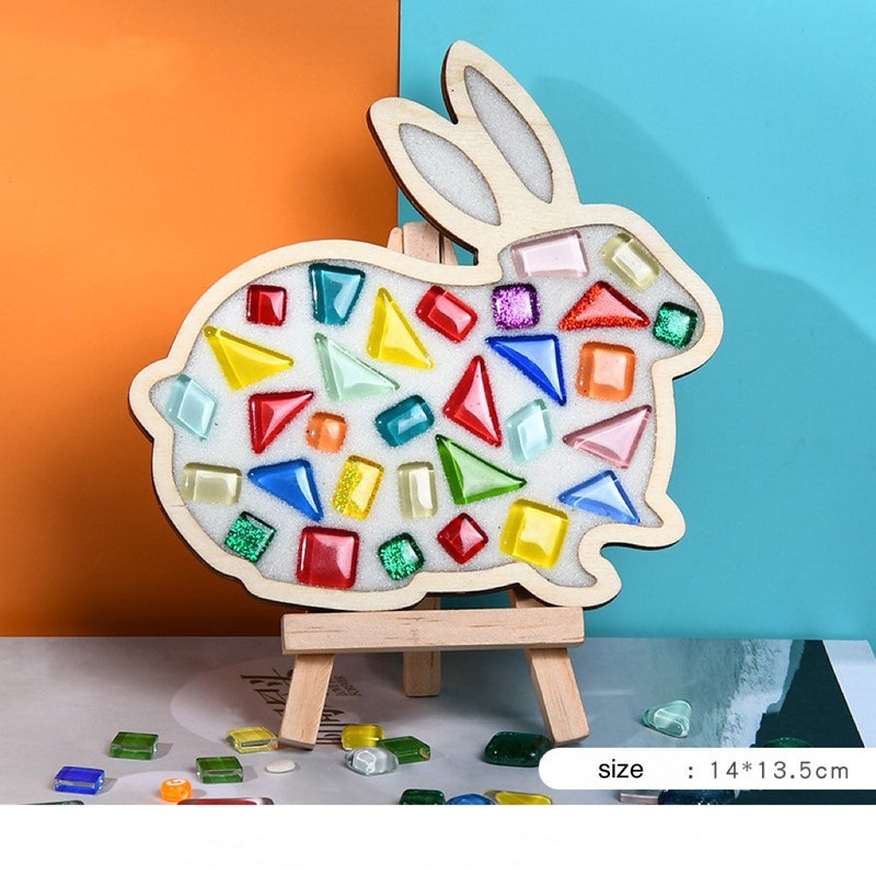 Rabbit Mosaic - Etsy