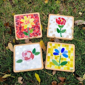 DIY Craft Kit for Adults Mosaic Kit Diy Mosaic Coaster Tray - Etsy