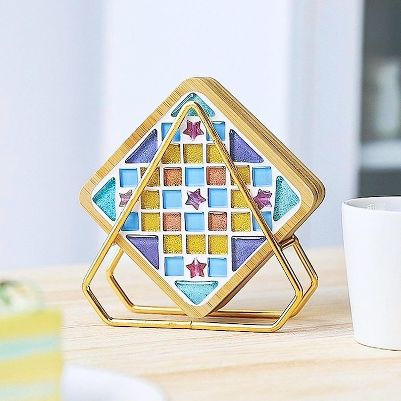 Diy Mosaic Coaster Craft Kits for Kids Teenagers Party Activity Make ...