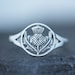 Scottish Thistle Ring Circle Emblem Hallmarked 925 | Etsy