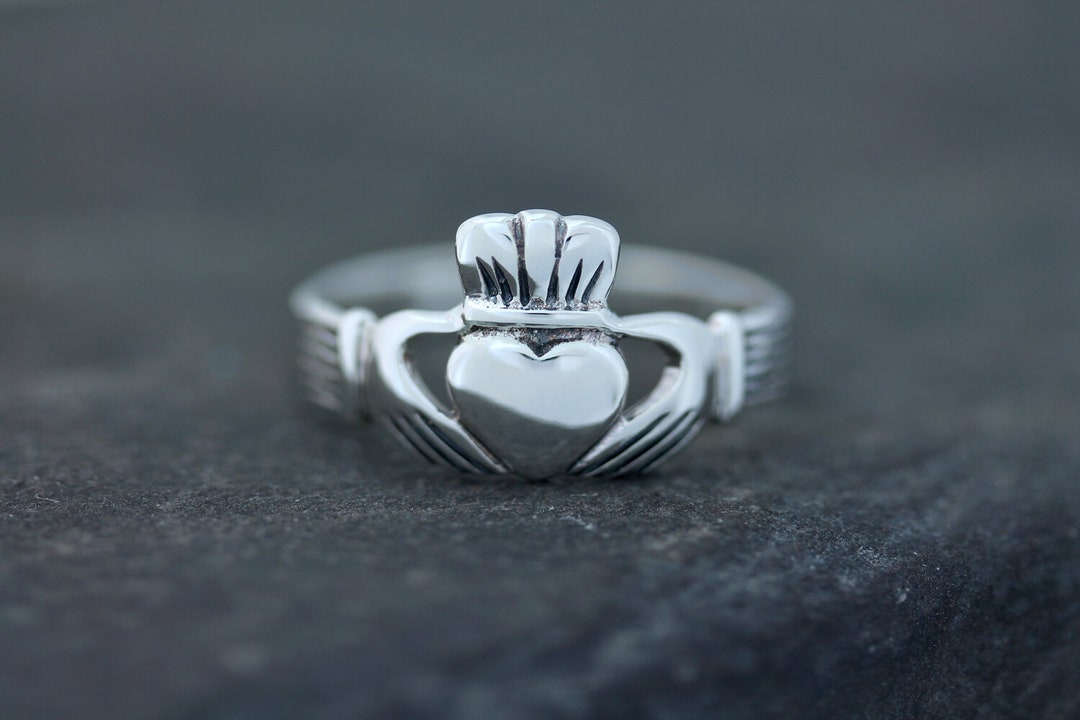 Claddagh Ring - Royal Crown Simple & Traditional-love Friendship ...