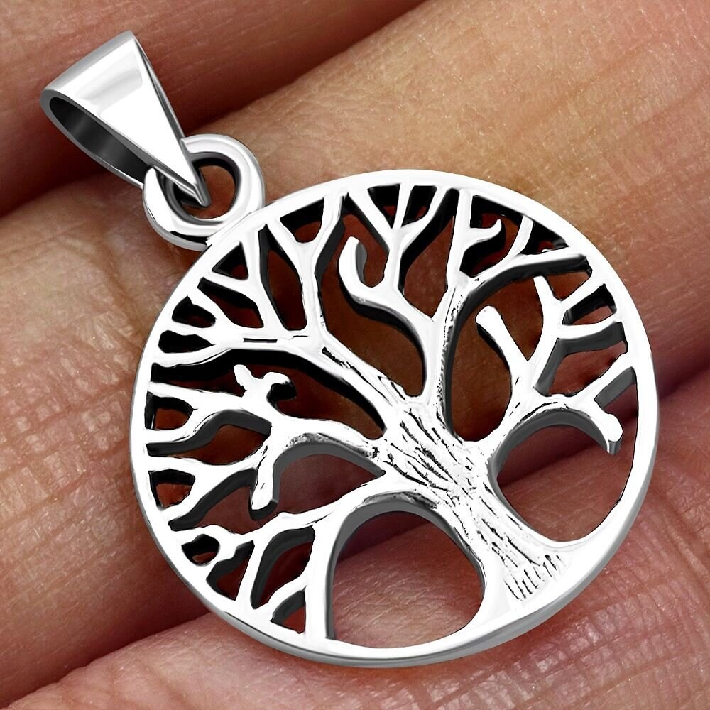 Tree of Life Pendant Grand Oak Hallmarked 925 Sterling | Etsy