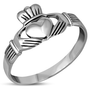 Claddagh Ring - Royal Crown Simple & Traditional-love Friendship ...