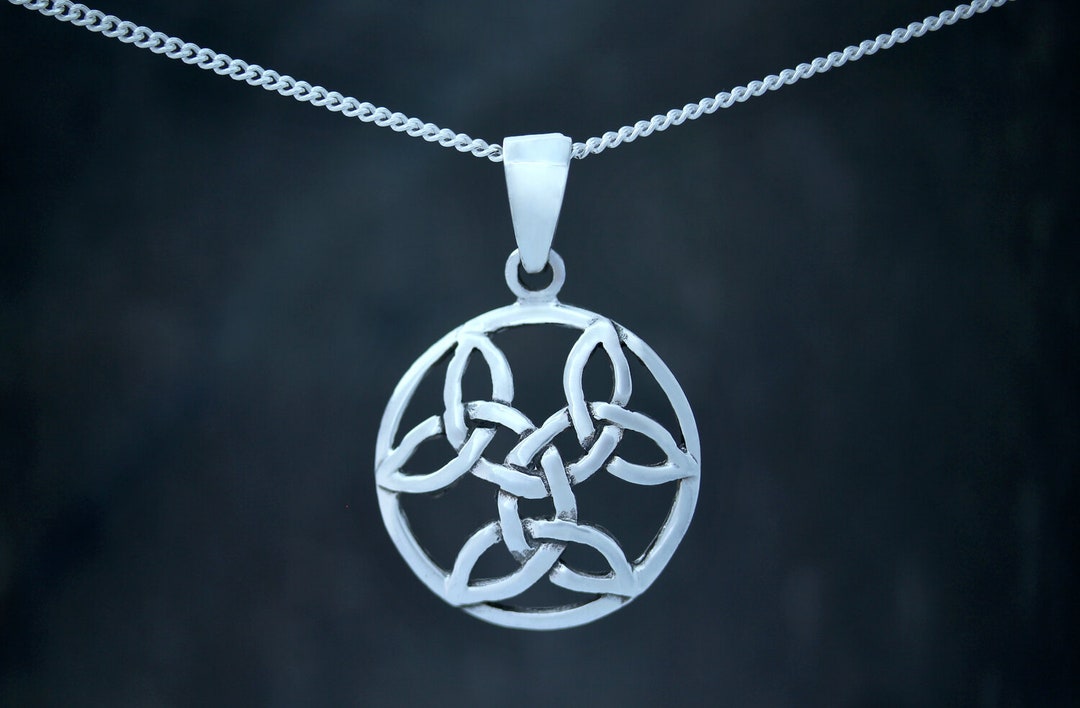 Triquetra Trinity Celtic Knot Pendant -triple Lace-hallmarked 925 ...