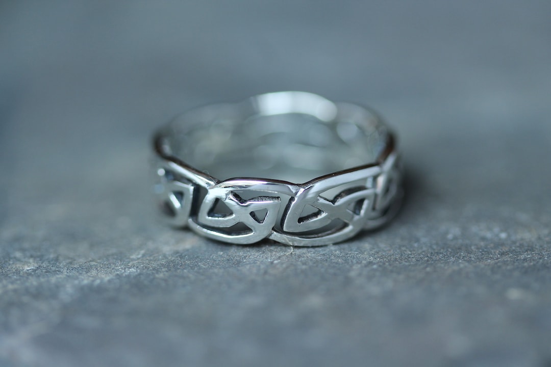 Celtic Knot Ring - Open Pictish Knot - Hallmarked 925 Sterling Silver ...