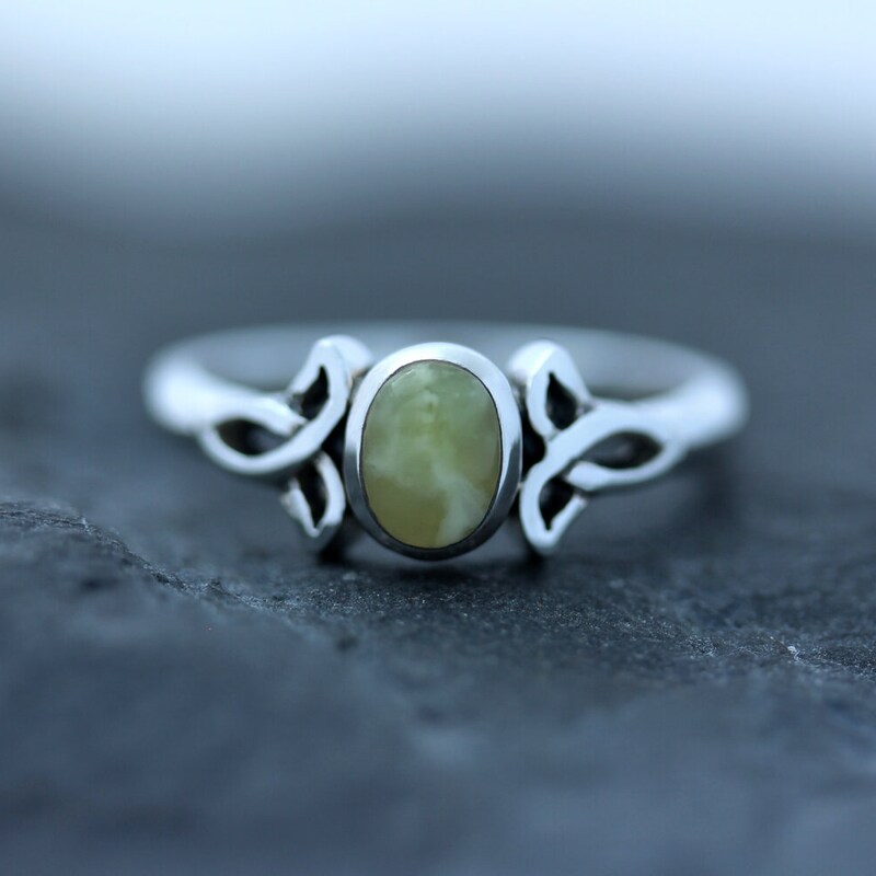 Green Scottish Celtic Mens Ring - Etsy