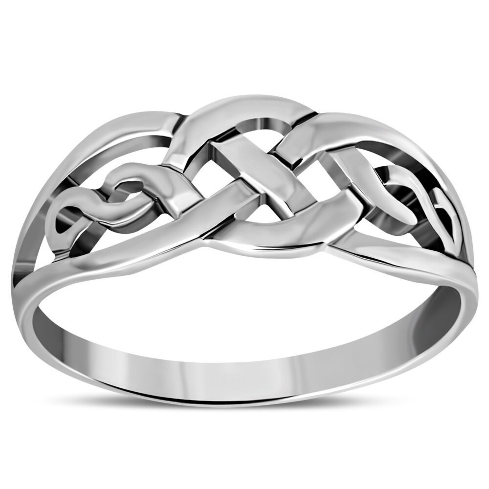 Celtic Knot Ring Round Loop Knot Celtic Design Scotland - Etsy