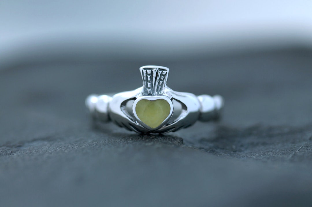 Claddagh Ring- Love, Friendship and Loyalty Ring- Flat Crown With ...