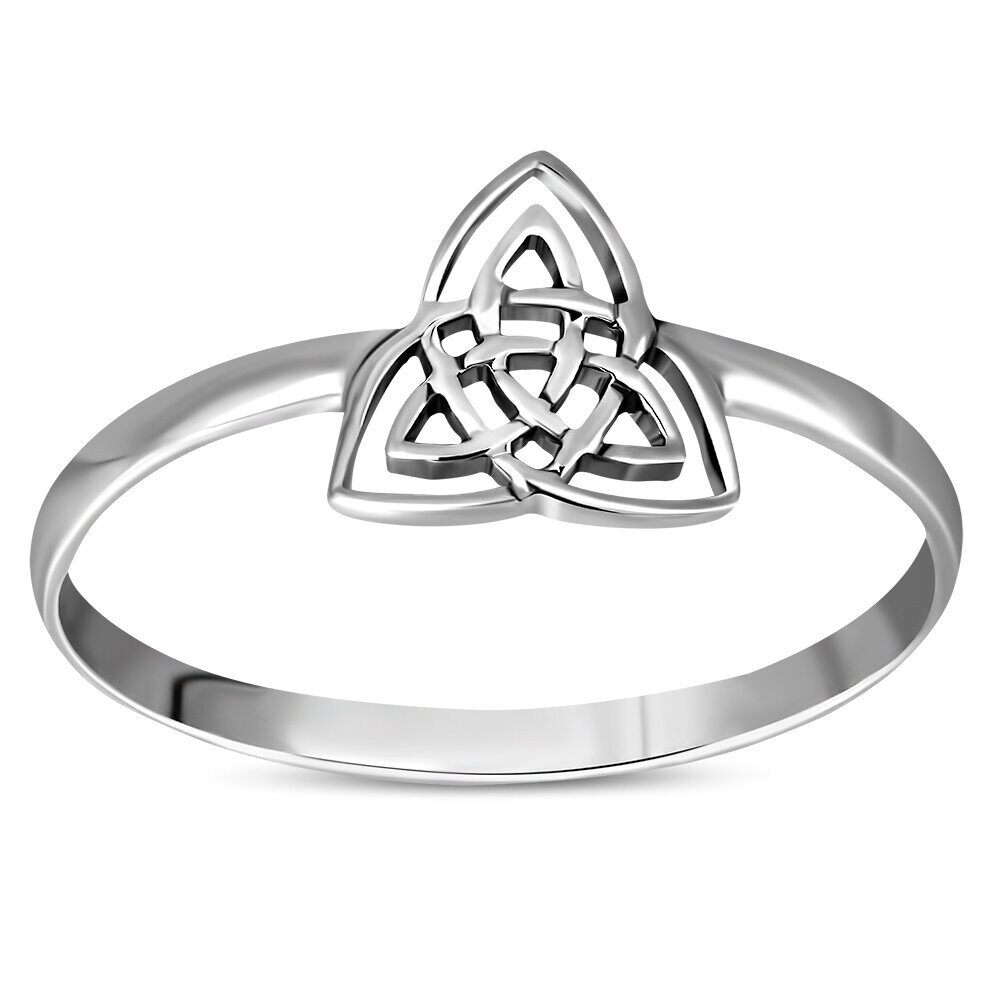 Celtic Knot Triquetra Trinity Ring Double Triangular Knot | Etsy