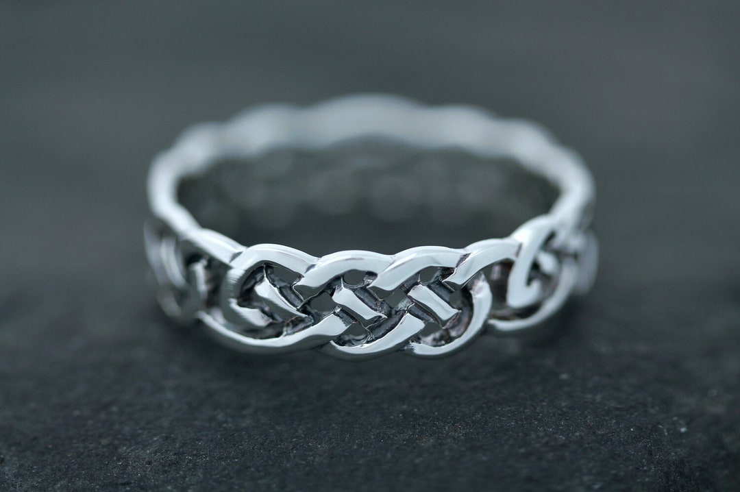 Celtic Knot Band Ring-infinity Eternity Loop-celtic Design Scotland ...
